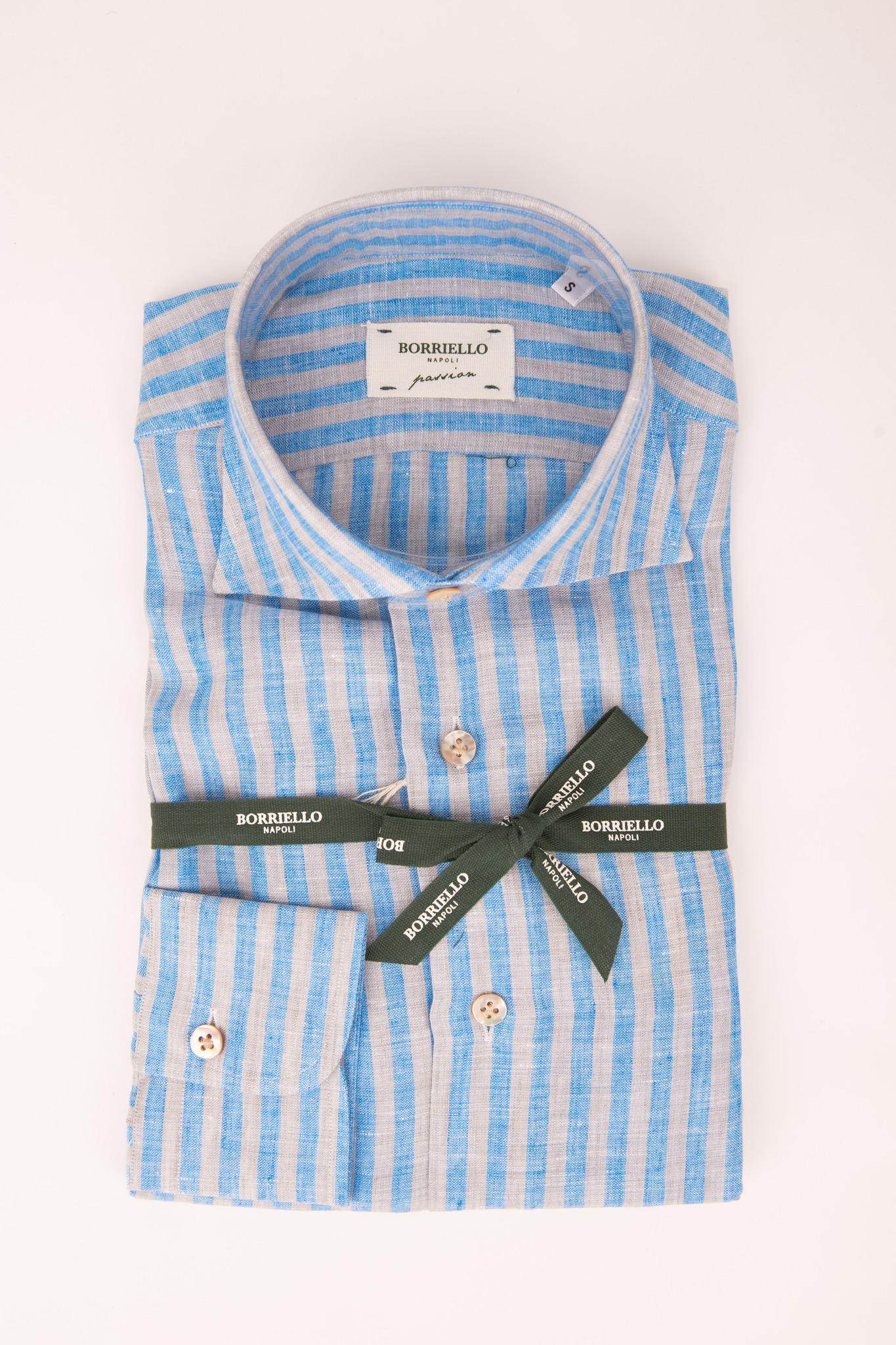 Borriello Napoli Light Blue Grey Linen – Zifferelli