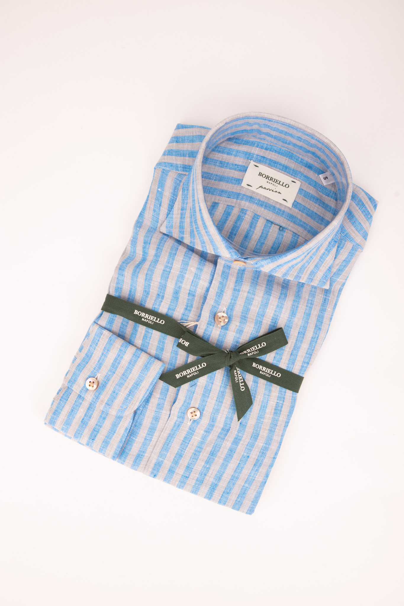 Borriello Napoli Light Blue Grey Linen – Zifferelli