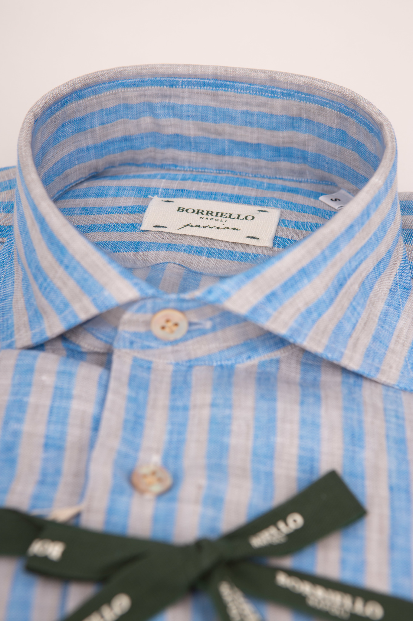 Borriello Napoli Light Blue Grey Linen – Zifferelli